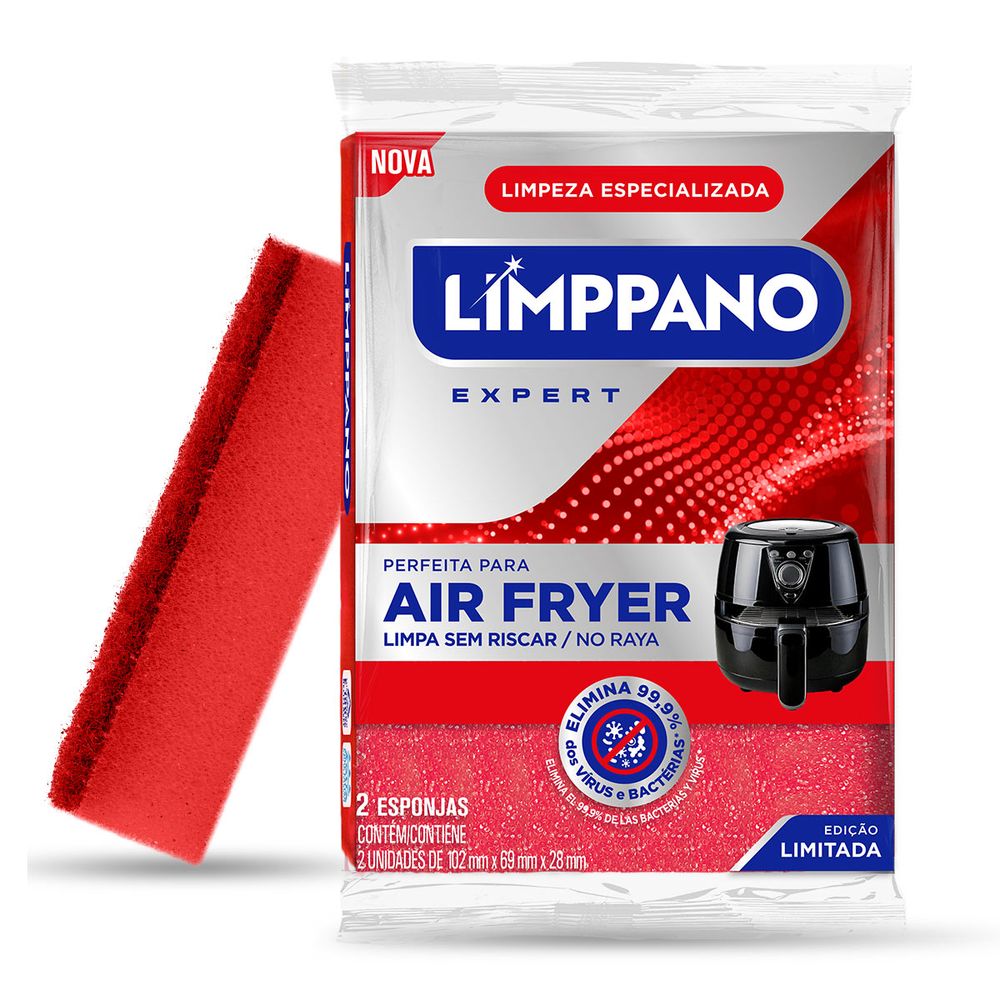 Esponja Antiaderente Air Fryer - Limppano